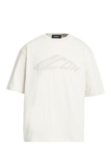 DSQUARED2 man t-shirt beige size l cotton